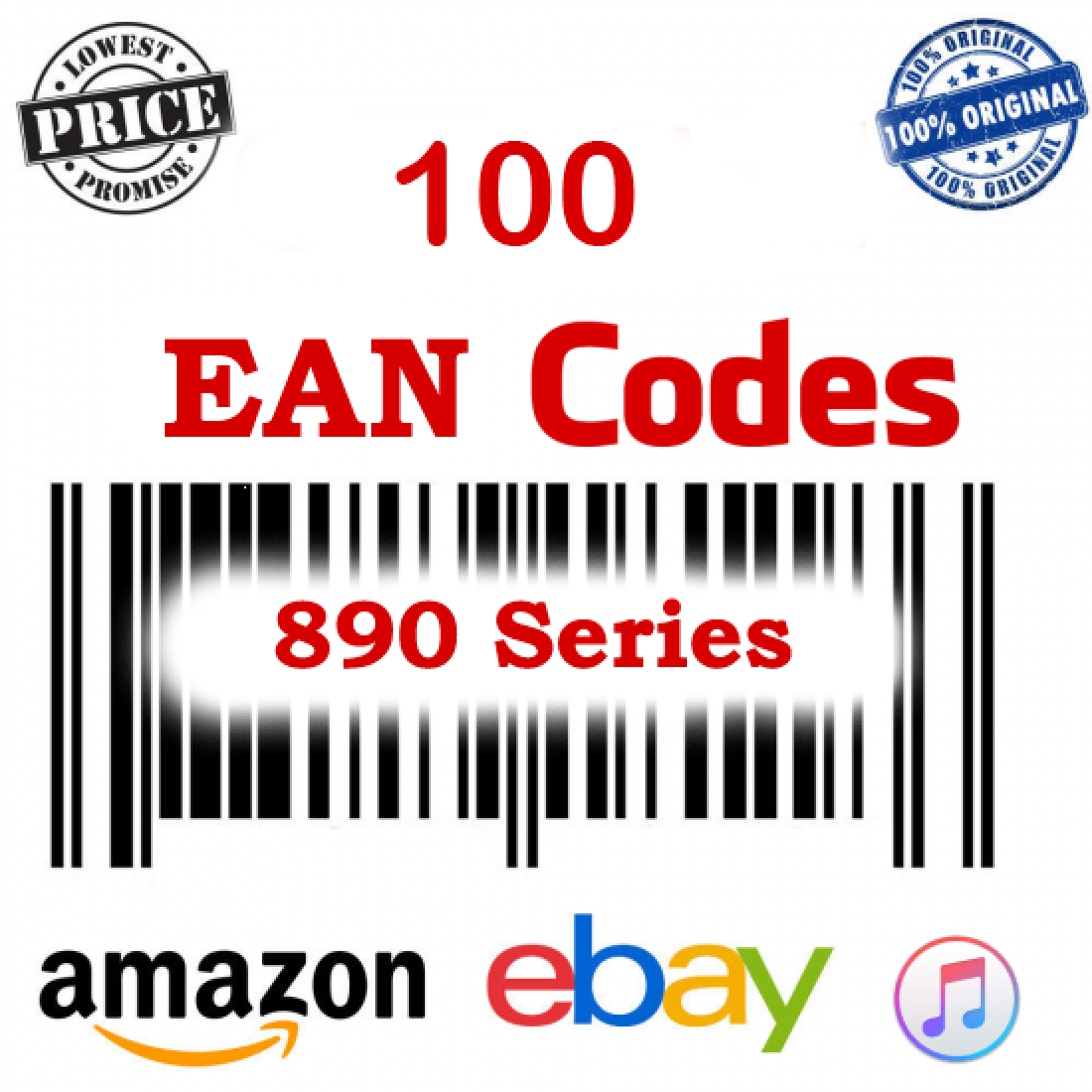 EAN Codes for eCommerce World Wide 890 Series