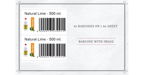 Product Barcode label for All PoS System Worldwide